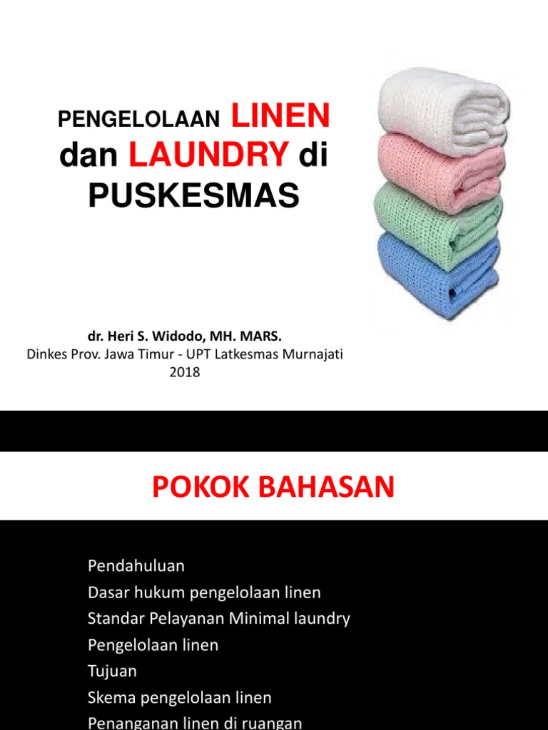 PP. Pengelolaan Linen Di Puskesmas | PDF