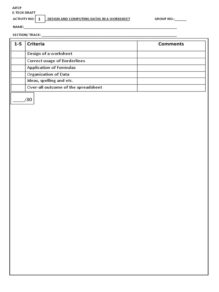 Activity No 2 Excel | PDF | Computers | Technology & Engineering