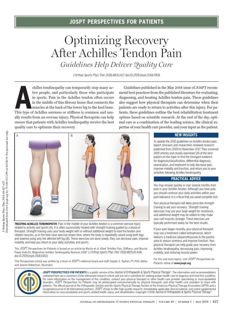 Jospt 2018 | PDF | Physical Therapy | Strength Training