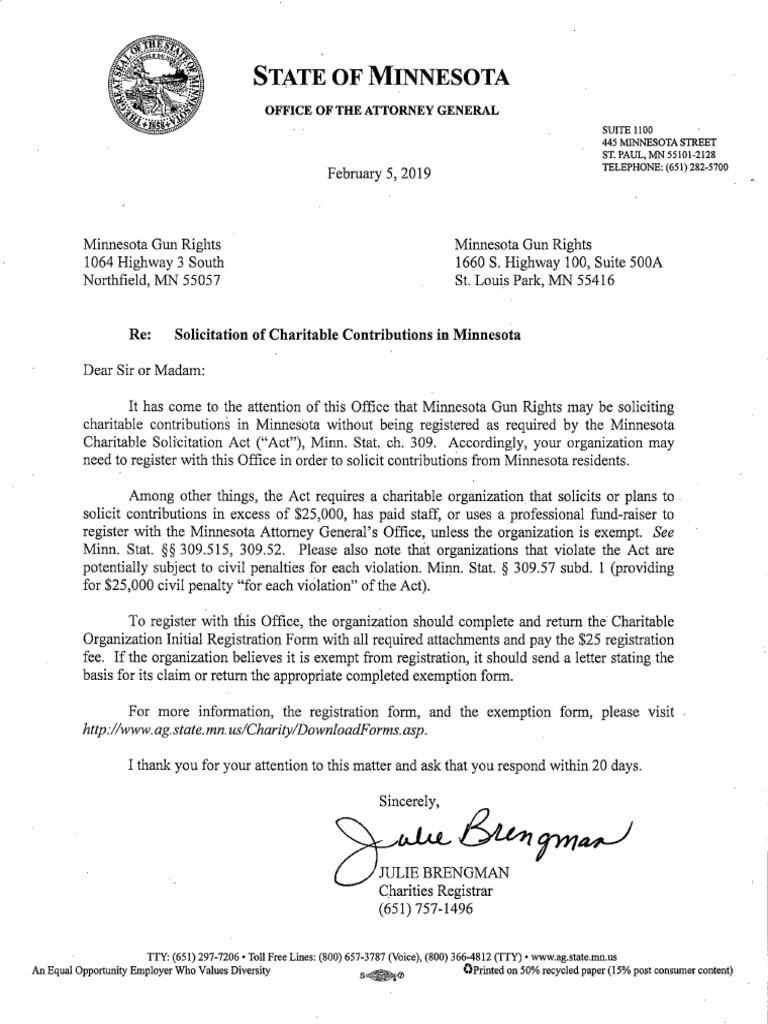 2-5 Attorney General's Letter | PDF