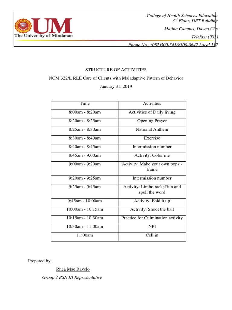 College of Health Sciences Education 3 Floor, DPT Building Matina ...