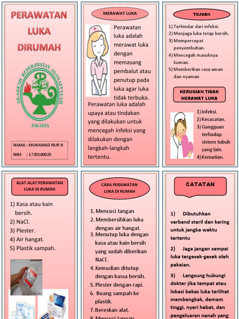 Leaflet Perawatan Luka | PDF