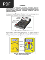 Partes Del Multimetro y Sus Funciones | PDF
