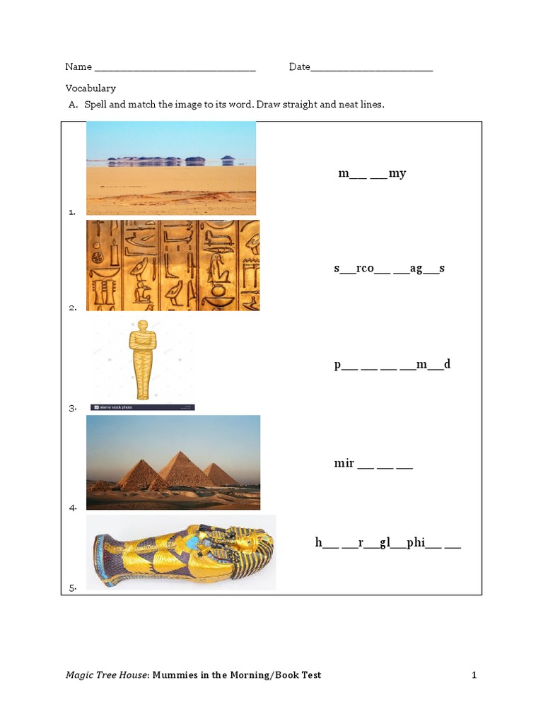 3 Mummies in The Morning - Book Test | PDF