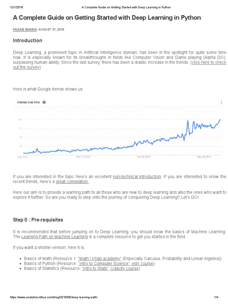 Introduction To Neural Networks, Deep Learning (Deeplearning - Ai ...