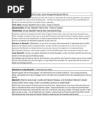 MACBETH Timeline Notes - 013354 | PDF | Macbeth | Shakespearean Characters