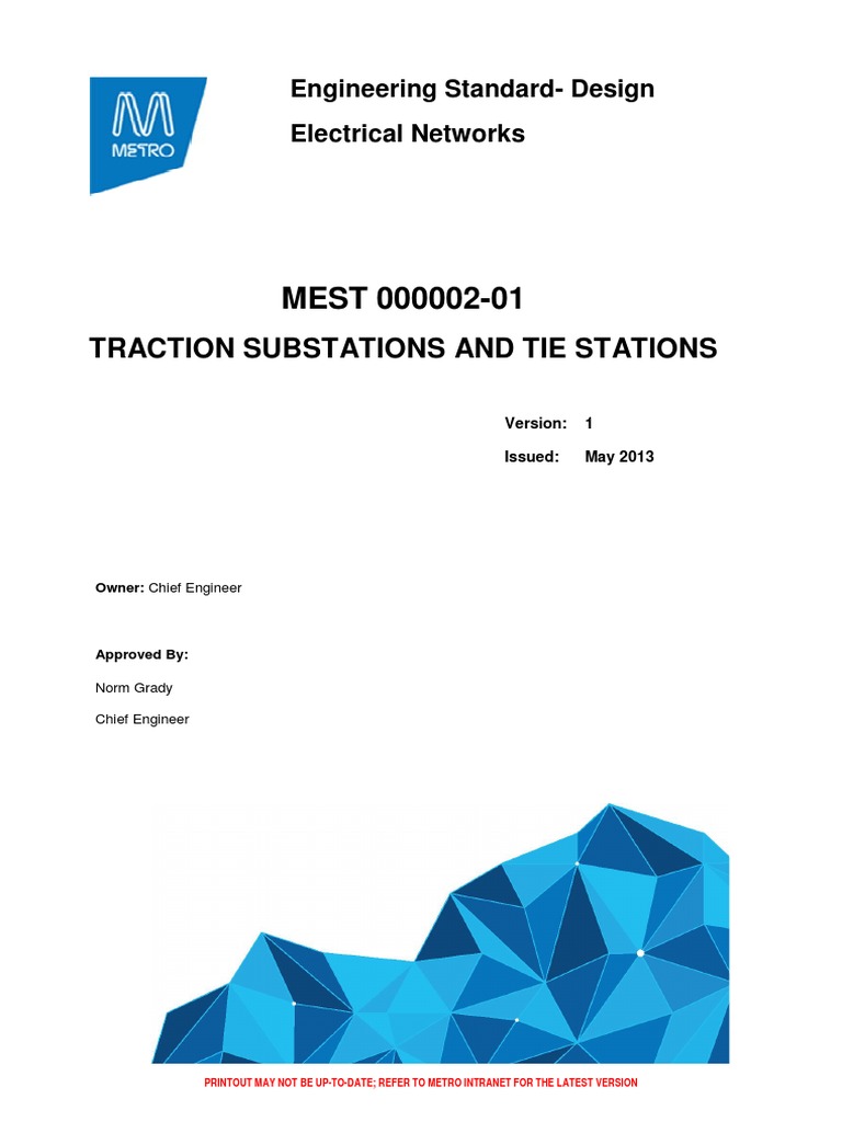 L1 Che STD 009 | PDF | Electrical Substation | Direct Current