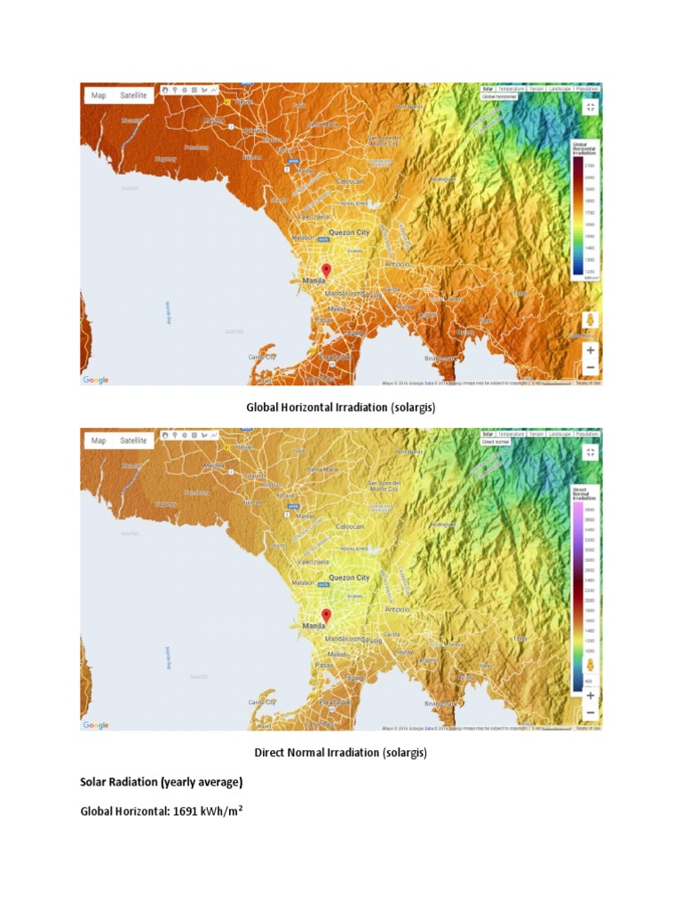 Global Horizontal Irradiation (Solargis) : Solar Radiation (Yearly ...