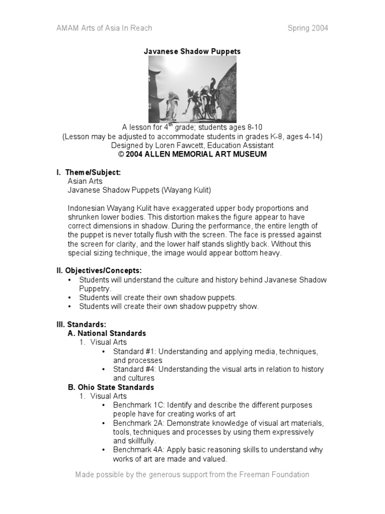 Lessonplan Puppet | PDF | Puppetry