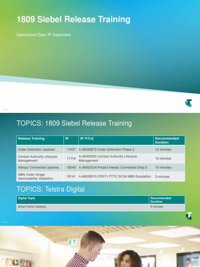 1809 Siebel Release Training | PDF | Modem | Mobile App
