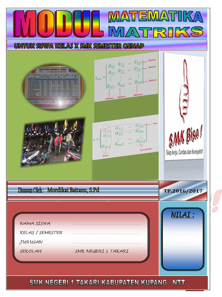 Modul Matriks Untuk SMK | PDF | Komputer
