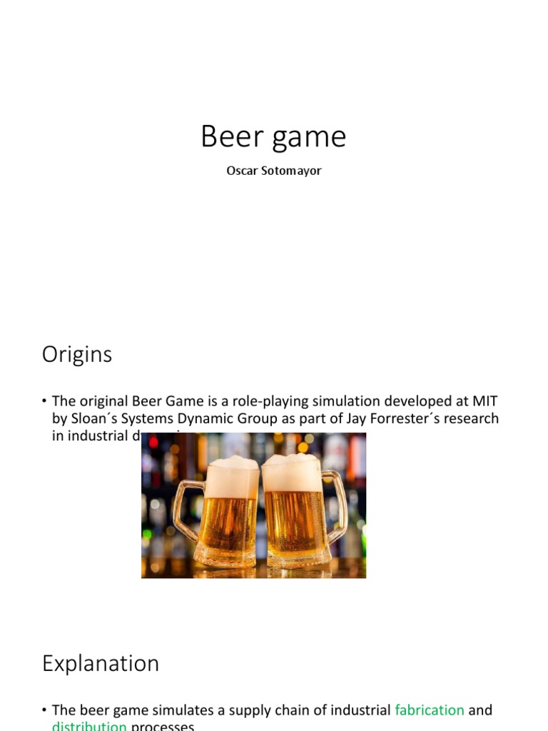 Understanding the Beer Game Supply Chain Simulation: Origins ...