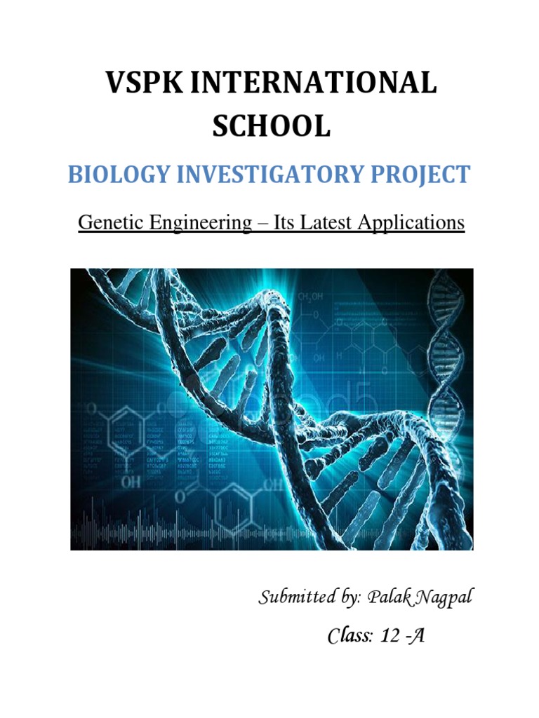 VSPK International School: Biology Investigatory Project | PDF ...