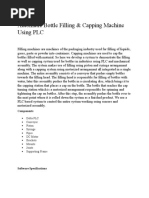 Automatic Bottle Filling and Conveyor System | PDF | Programmable Logic Controller | Automation