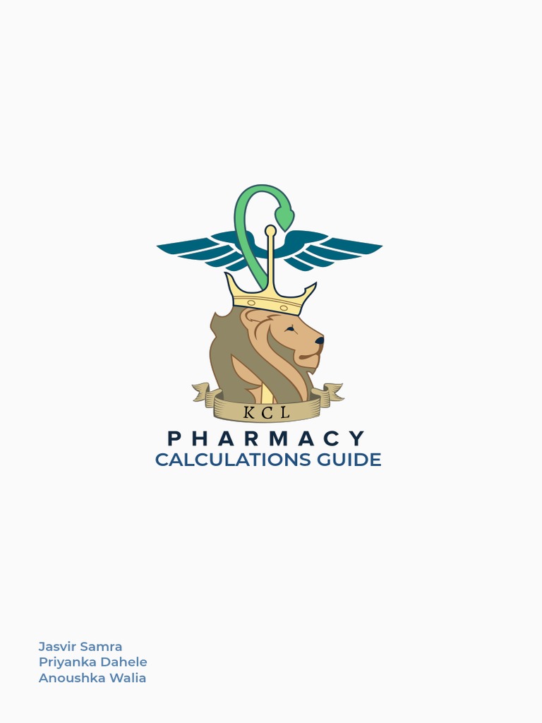 Pharmaceutical Calculations Guide | PDF | Mass Concentration (Chemistry ...