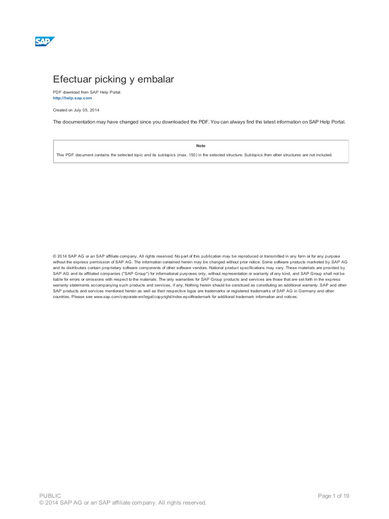 Manual Del Picking Sap Business One | PDF | Point And Click | Invoice