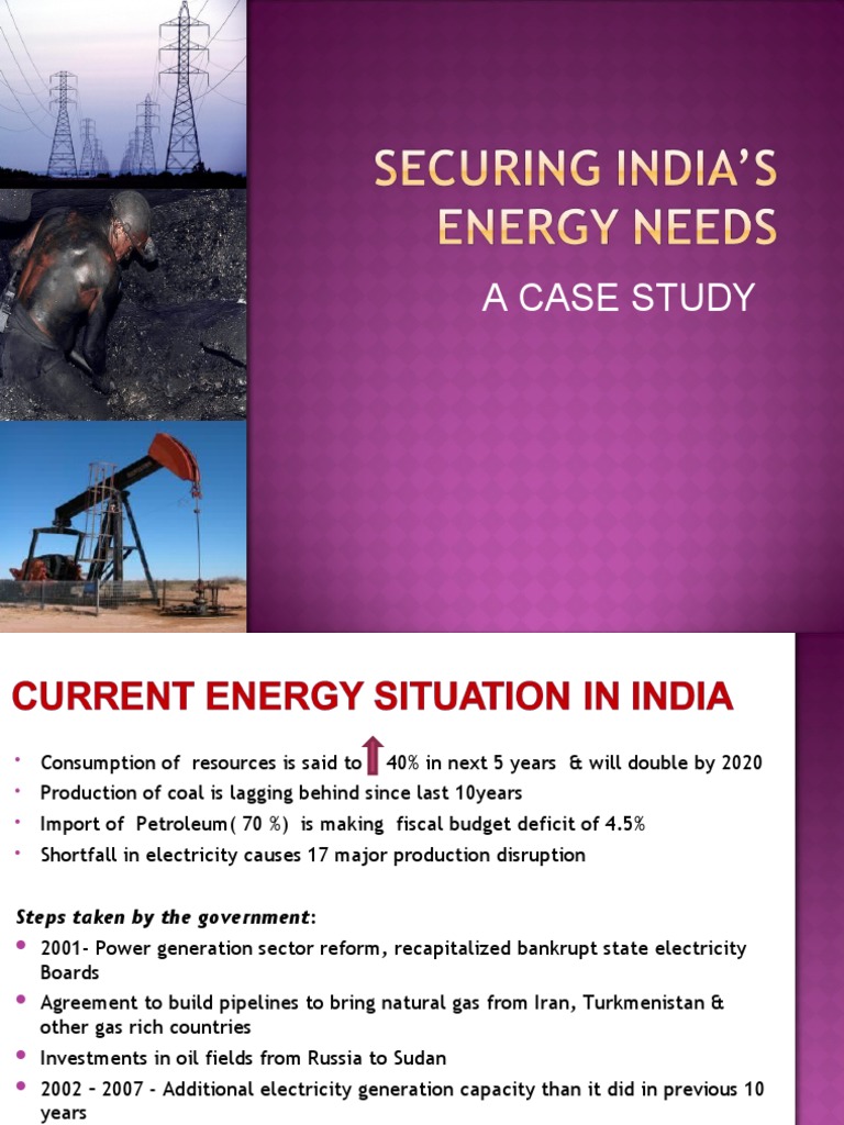 India's Energy Crisis: Strategies for Security | PDF | Natural Gas ...