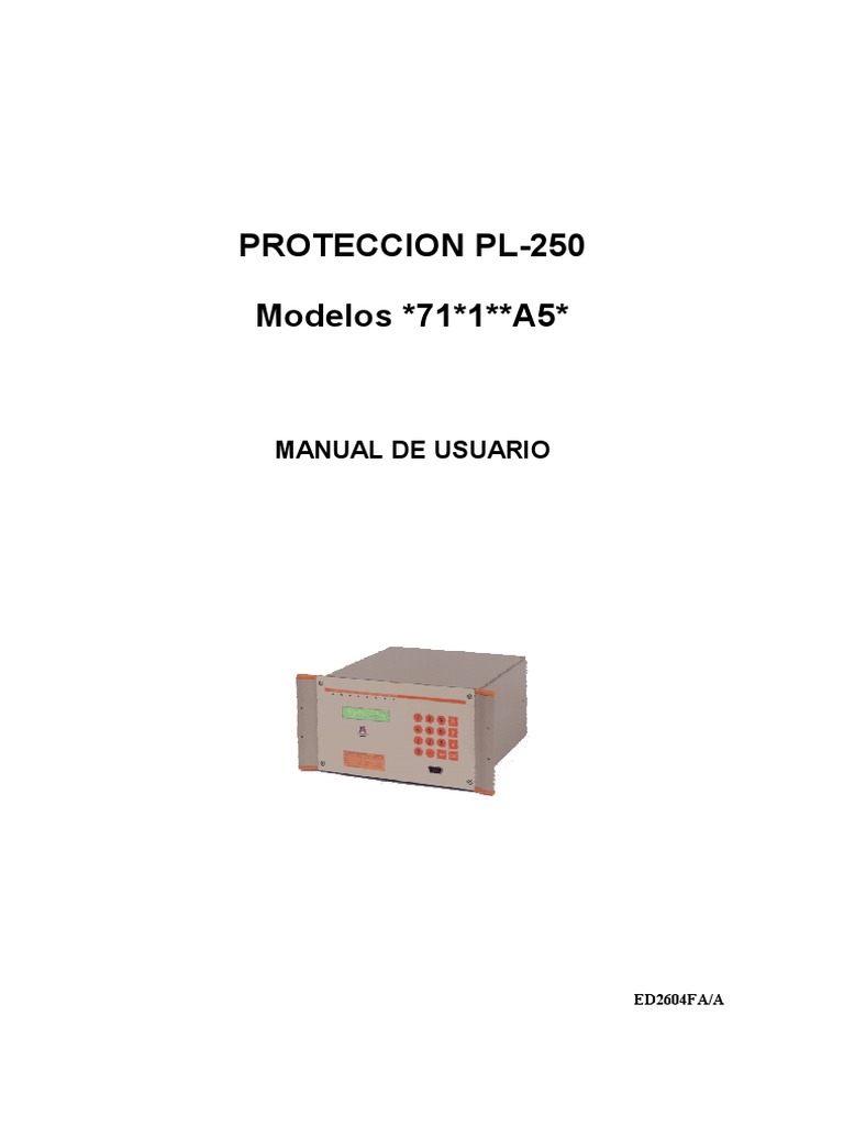 Relé PL250 Ingeteam | PDF | Corriente eléctrica | Relé