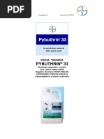 Pybuthrin 33 Ficha Tecnica | PDF | Insectos | Alimentos