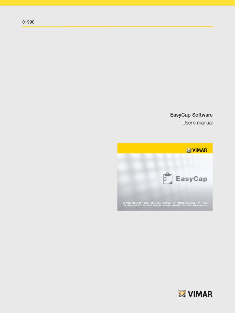 Easycap Software User'S Manual | Download Free PDF | Computer Program ...