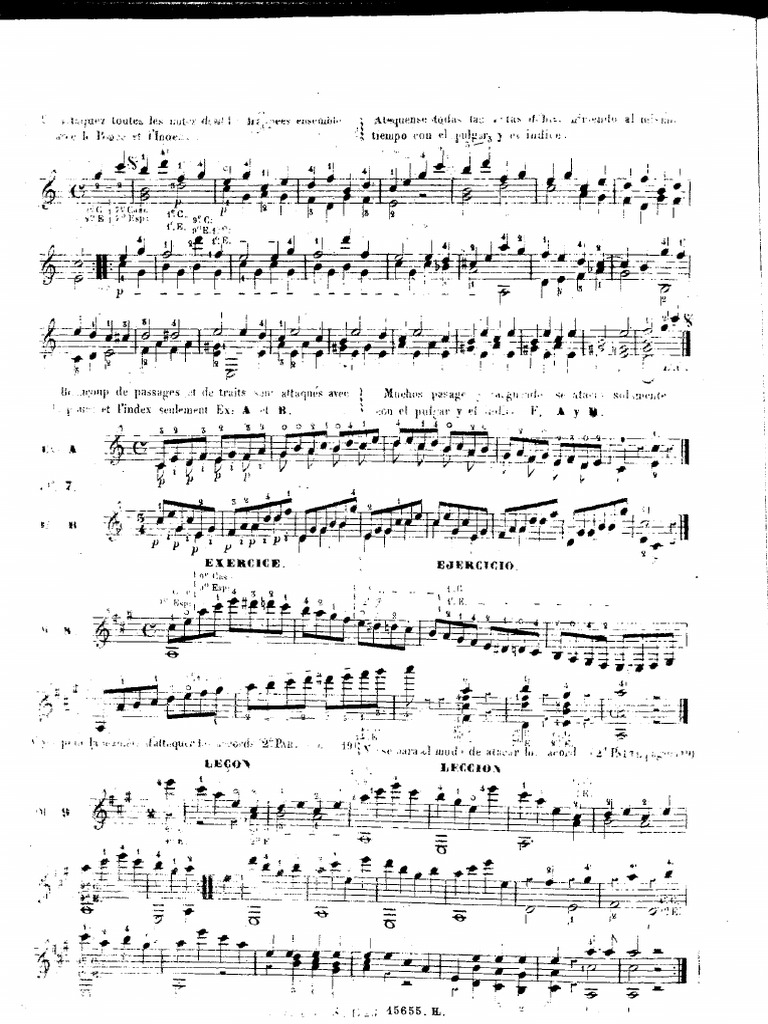 Sor and Coste Guitar Method | PDF