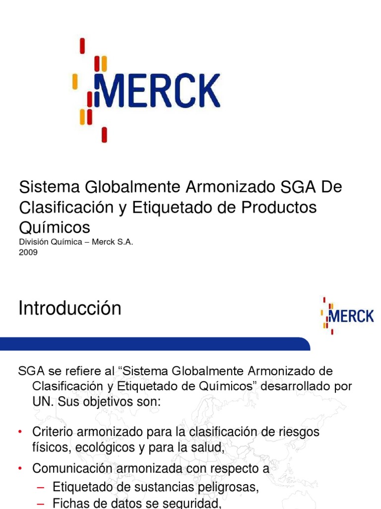 Charla Seguridad Reactivos Merck | PDF | Lentes de contacto | Toxicidad