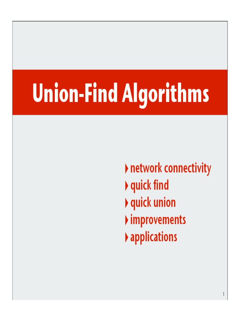 Union Find | PDF | Object (Computer Science) | Integer (Computer Science)