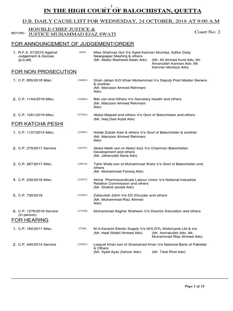 Division Bench PDF | PDF