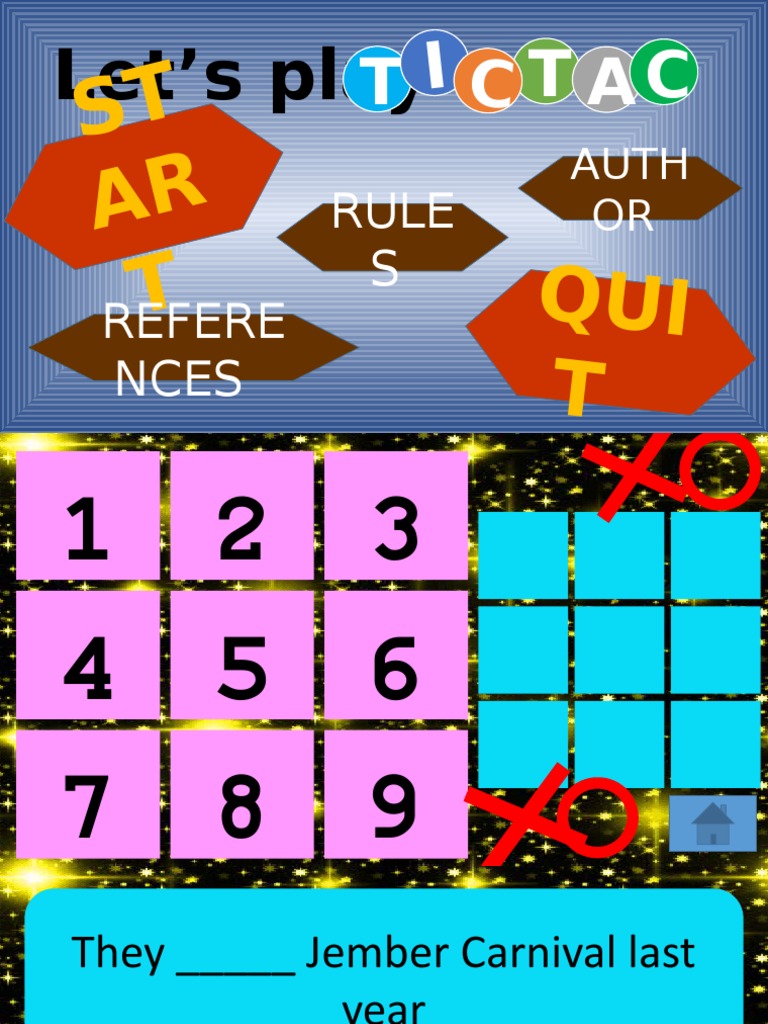 Tic Tac Simple Past | PDF