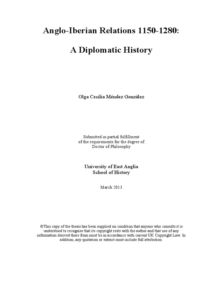 Anglo-Iberian Relations 1150-1280 A Diplomatic History | PDF | Spain