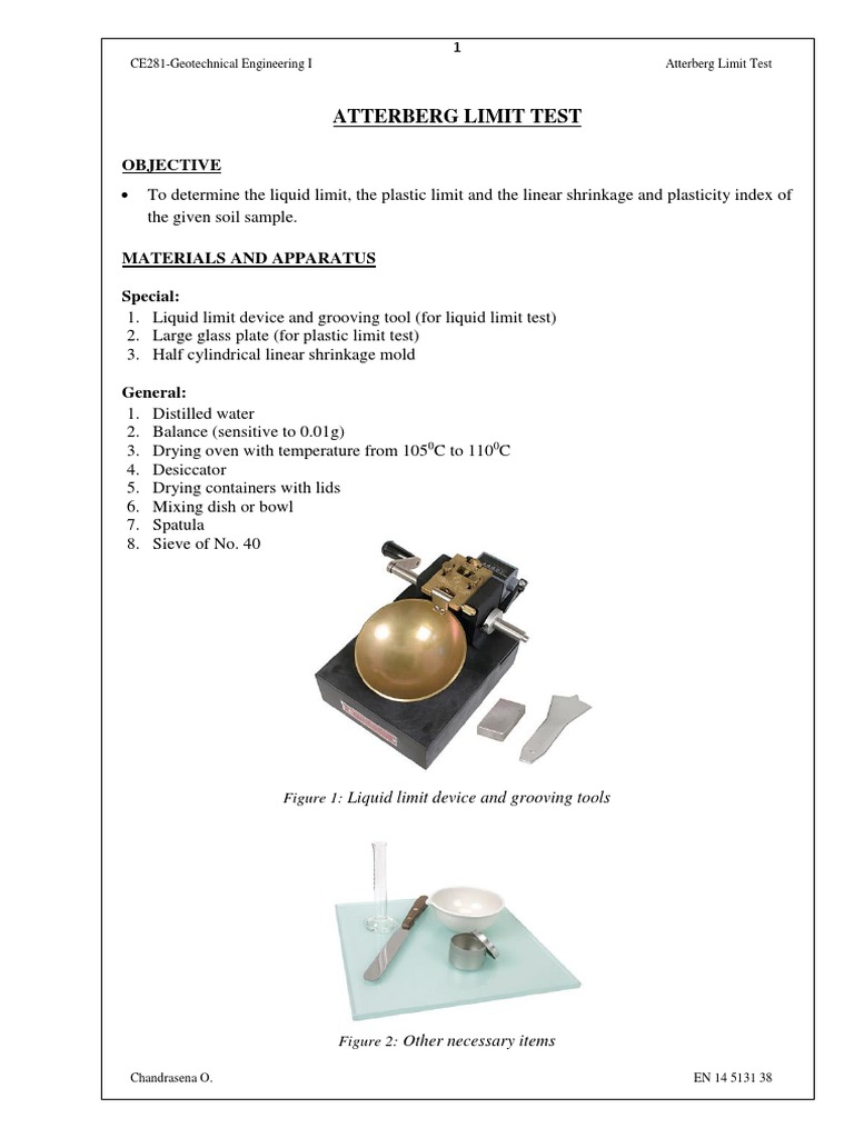 Atterberg Limit Test | PDF | Soil | Continuum Mechanics