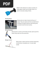 40 Construction Tools List For Building Construction | PDF | Masonry ...