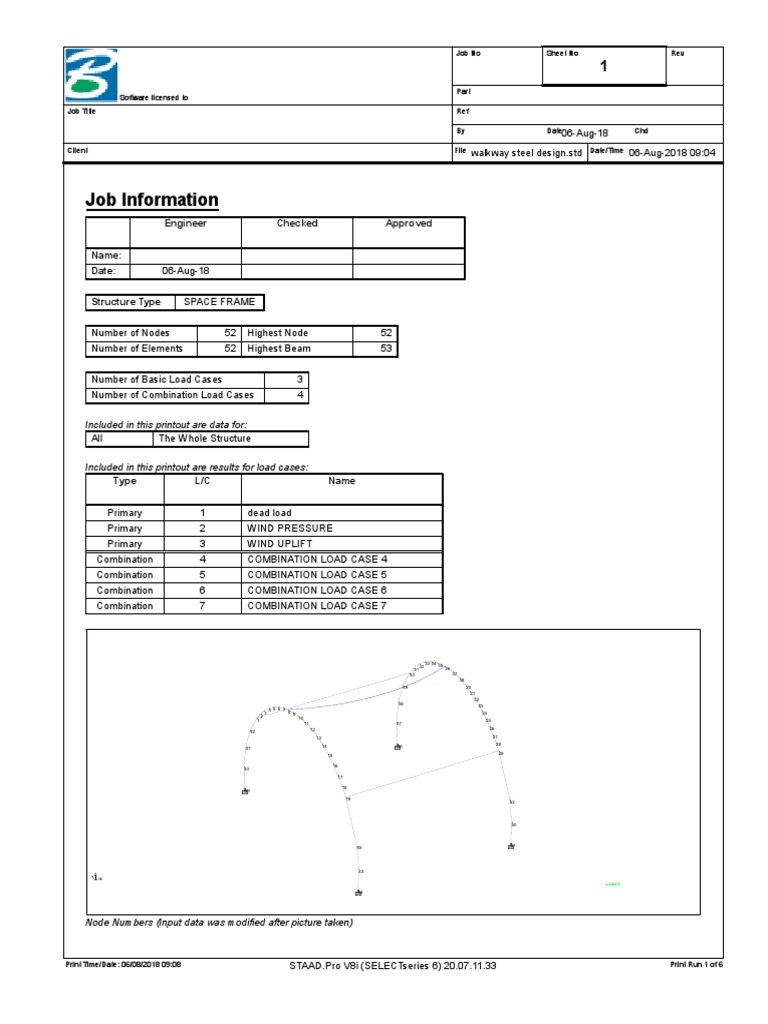 Walkway Steel Design | PDF | Structural Engineering | Engineering