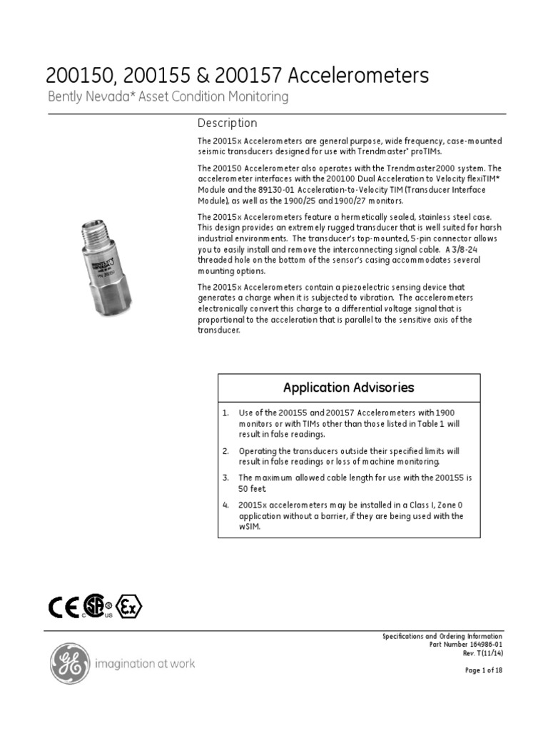 Trendmaster Accelerometers Datasheet164986 0 | PDF | Accelerometer ...
