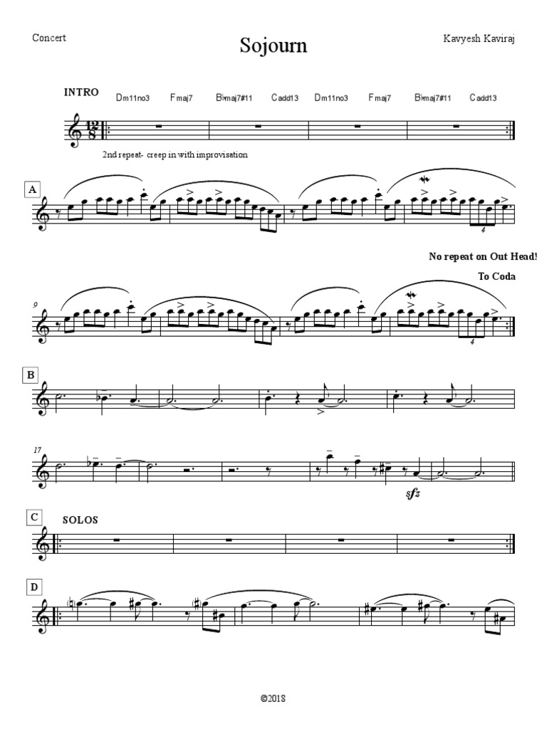 Sojourn: Kavyesh Kaviraj Concert | PDF | Musical Compositions | Musical ...