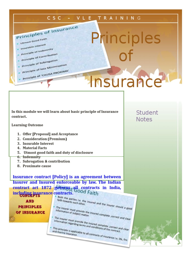 Fundamentals of Insurance Part 2 | PDF | Insurance | Subrogation