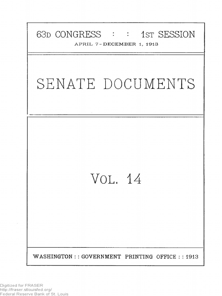 Senate Documents: Congress:: Session | PDF | Legal Tender | United ...