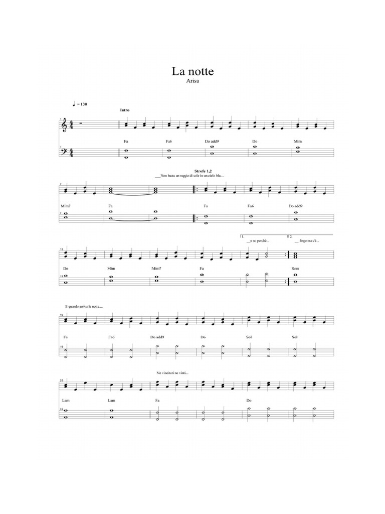 Arisa La Notte | PDF