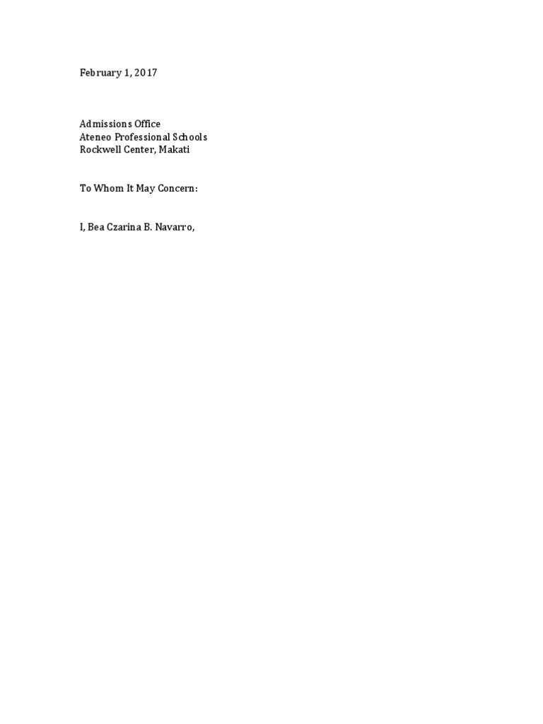 Letter of Appeal - Ateneo Law | PDF