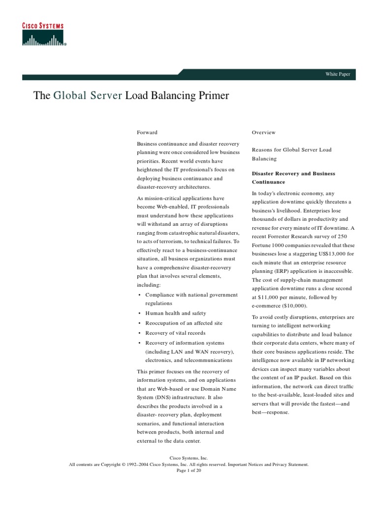 Load Balancer | PDF | Load Balancing (Computing) | Domain Name System