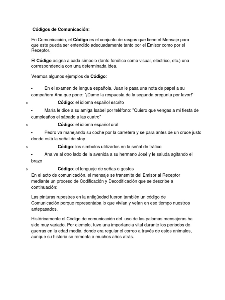 Códigos de Comunicación | PDF | Realimentación | Comunicación