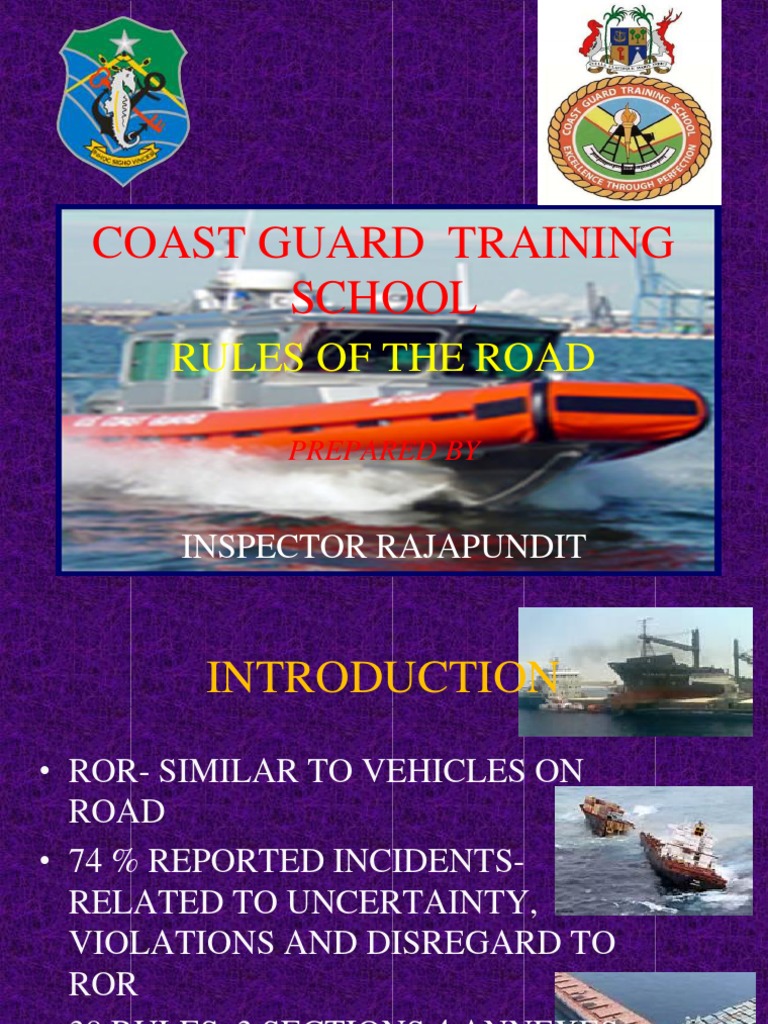 Coast Guard Training School: Rules of The Road | PDF | Port And ...