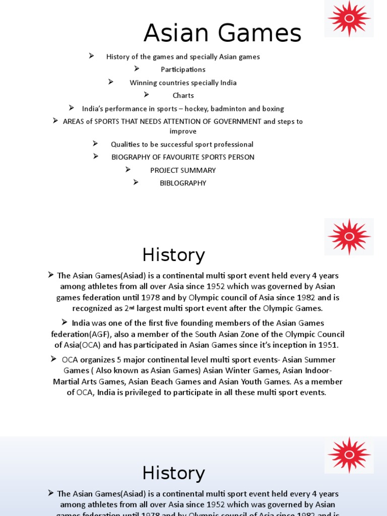 Asian Games | Download Free PDF | Olympic Games | International Sports ...