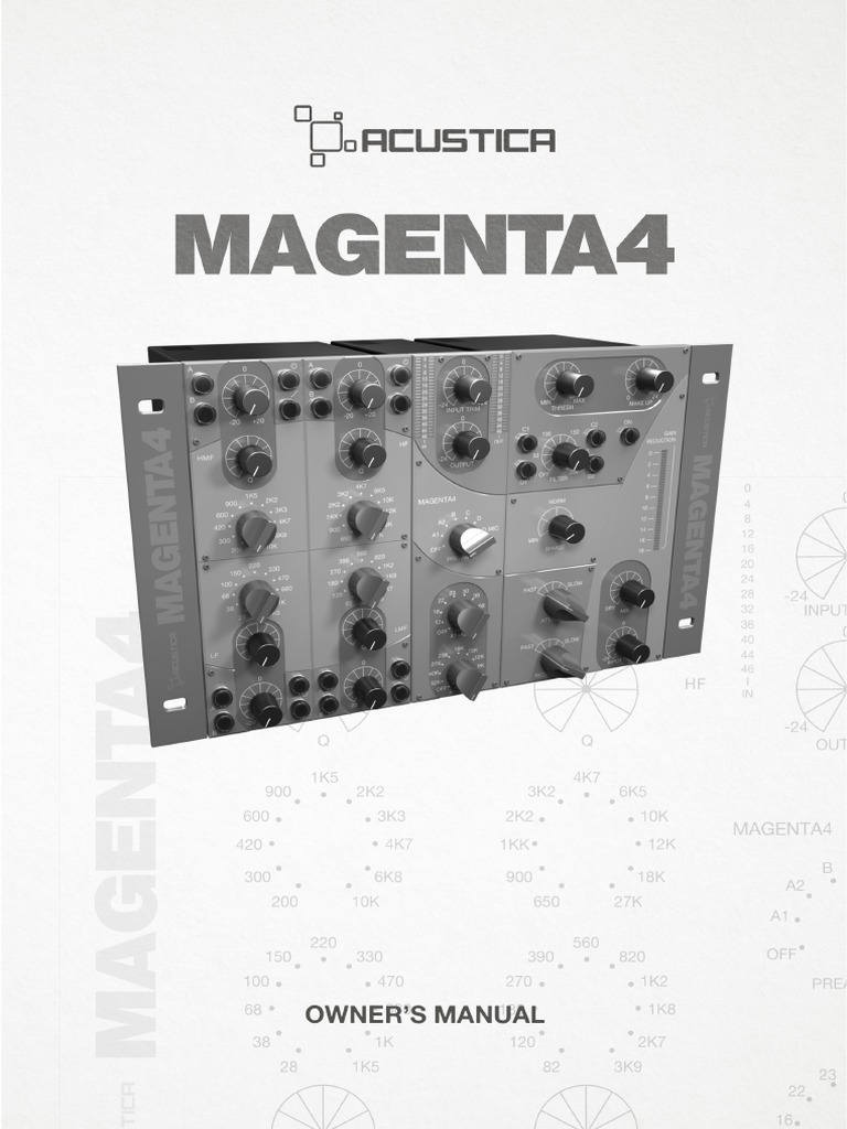 Magenta Manual | PDF | Equalization (Audio) | Signal Processing