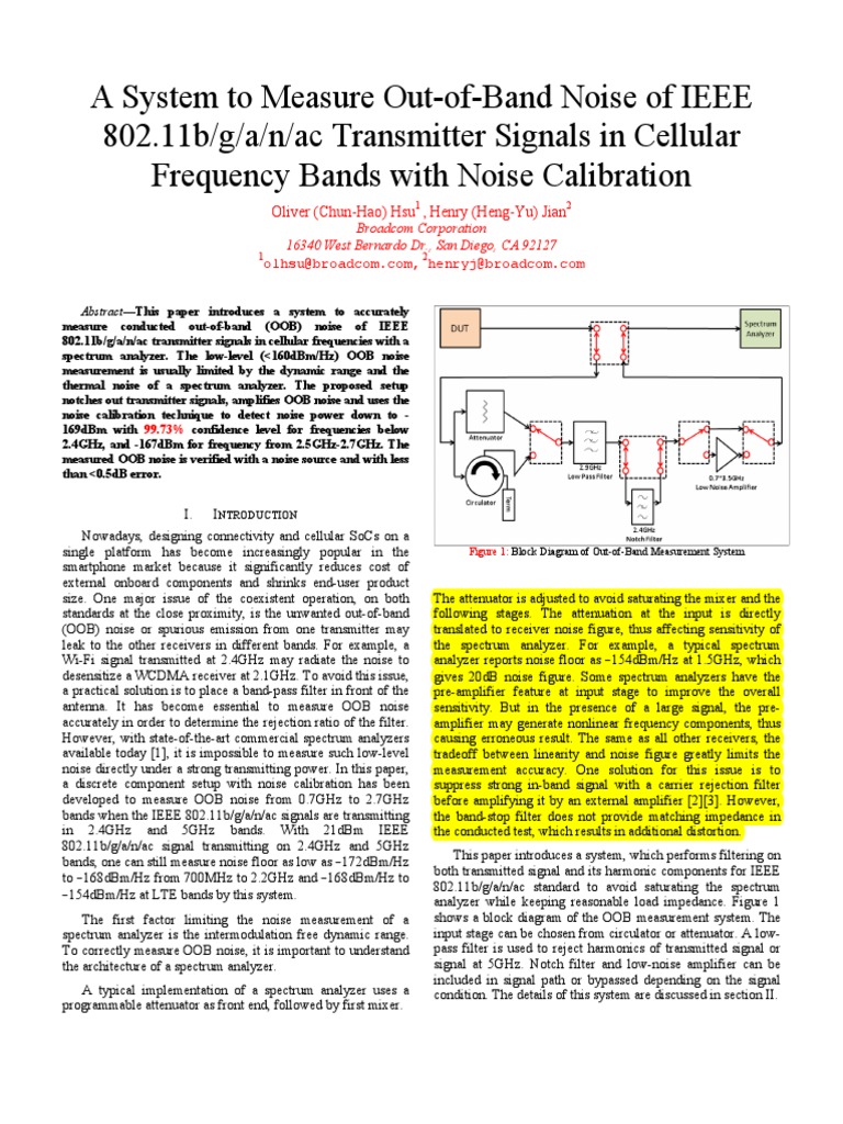 A System and Methodology for Accurately Measuring Low-Level Out-of-Band ...