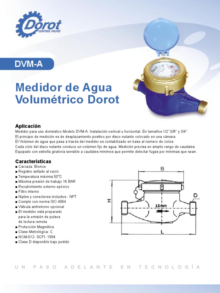 Medidor Domestico de Agua Dorot | PDF | Motor a reacción | Agua
