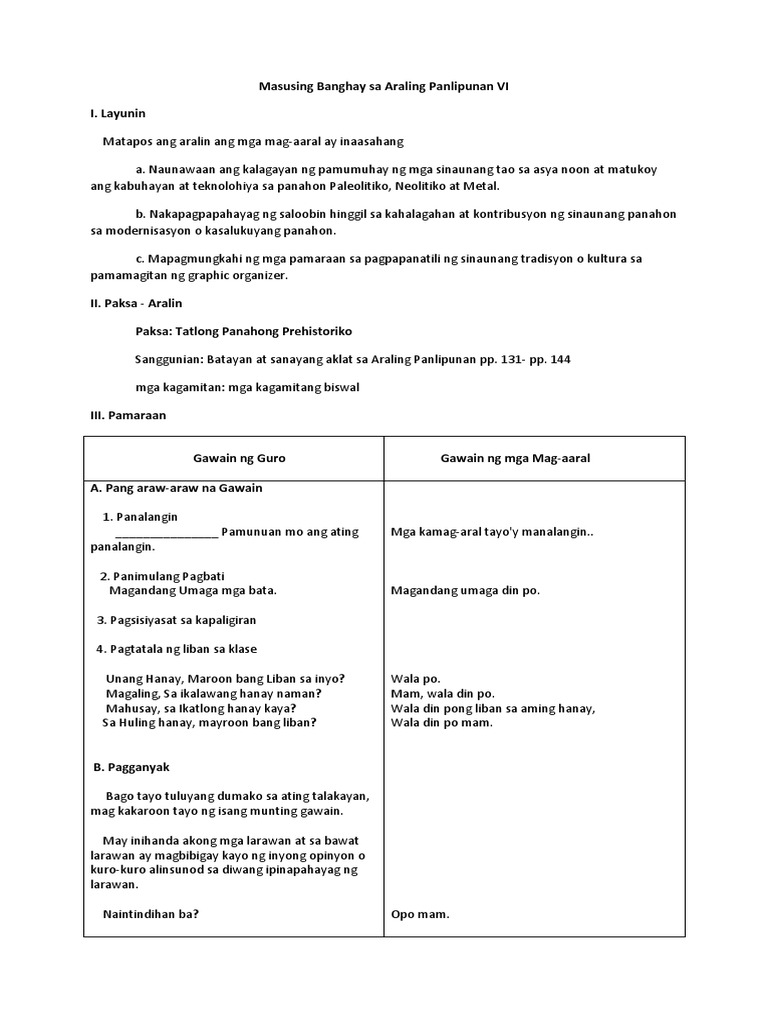 Sample Detailed Lesson Plan Docx Banghay Aralin Sa Araling Panlipunan ... Sample Detailed Lesson Plan Docx Banghay Aralin Sa Araling Panlipunan ...