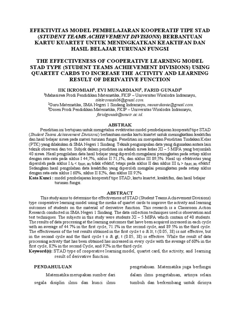 Contoh Jurnal PTK | PDF