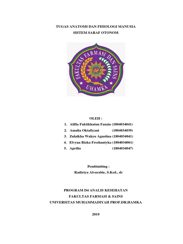 Sistem Saraf Otonom: Fungsi dan Anatomi | PDF