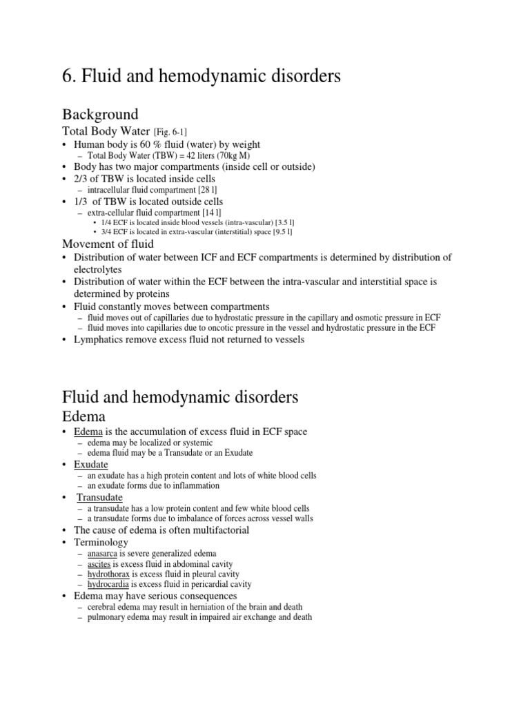 Haemodynamic Disorders | PDF | Shock (Circulatory) | Embolism